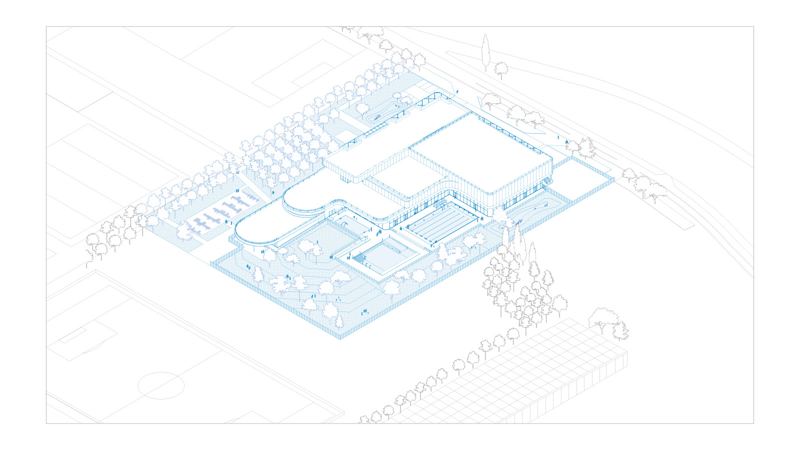 La Courneuve, Parc de Marville (93) - Complexe aquatique – Entrainement ...